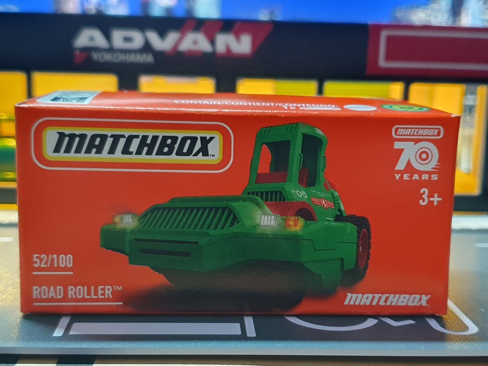 ROAD ROLLER - 1/64 MATCHBOX POWER GRAB 2023 (70 years) n°52/100 ...