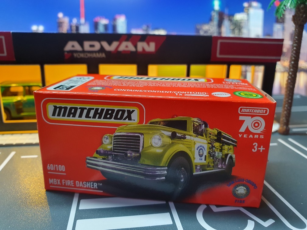 MBX FIRE DASHER- 1/64 MATCHBOX POWER GRAB 2023 (70 years) n°60/100 ...