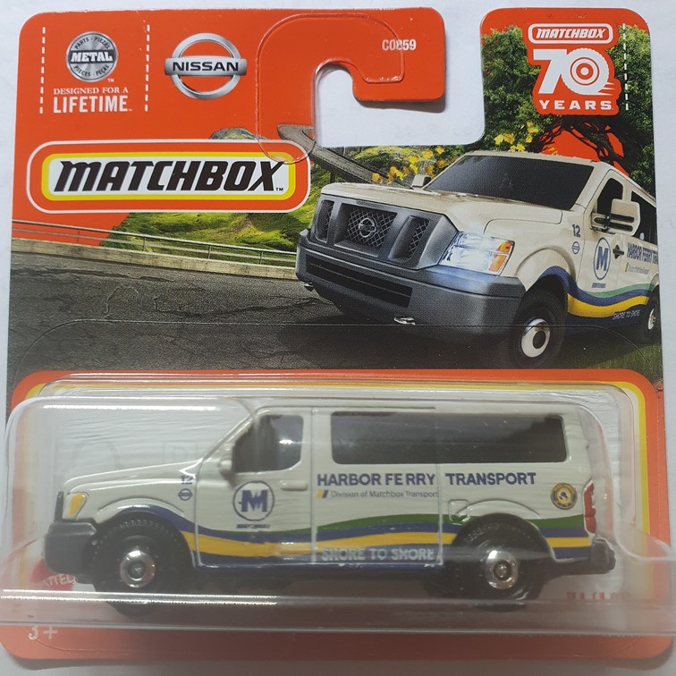 NISSAN NV VAN 2014 - 1/64 MATCHBOX BLISTER 2023 (70 years) N° 71/100 ...